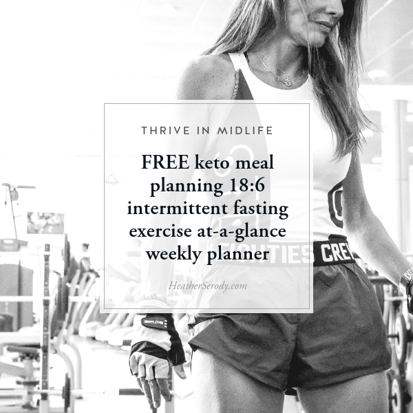 keto meal planning + 18/6 intermittent fasting + exercise at-a-glance ...